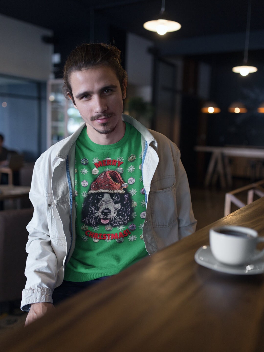 Merry Christmas! - Spaniel Dog Christmas Jumper Sweater - Etsy UK