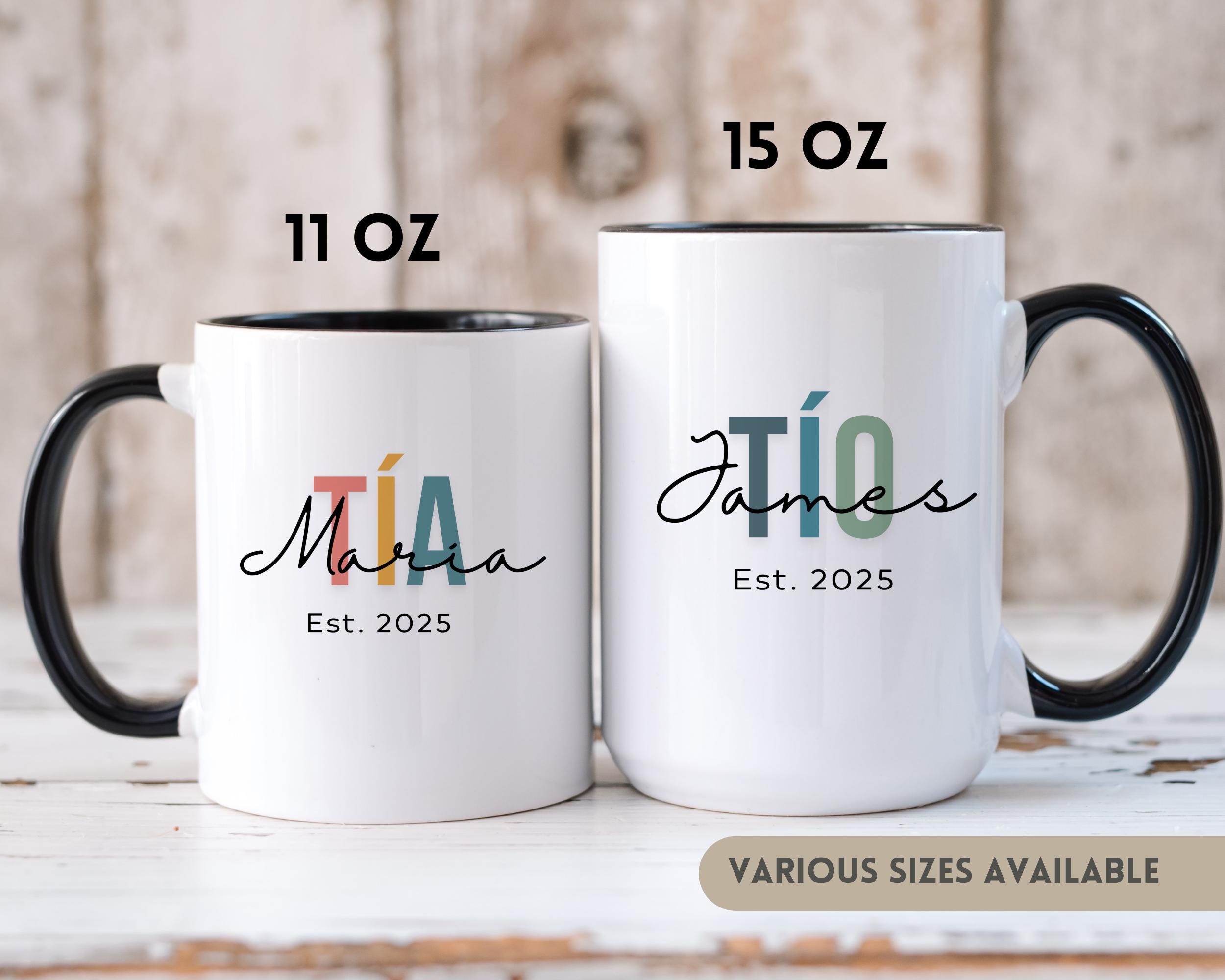 Personalized Spanish Tia Tio Pregnancy Announcement Gift, Spanish ...