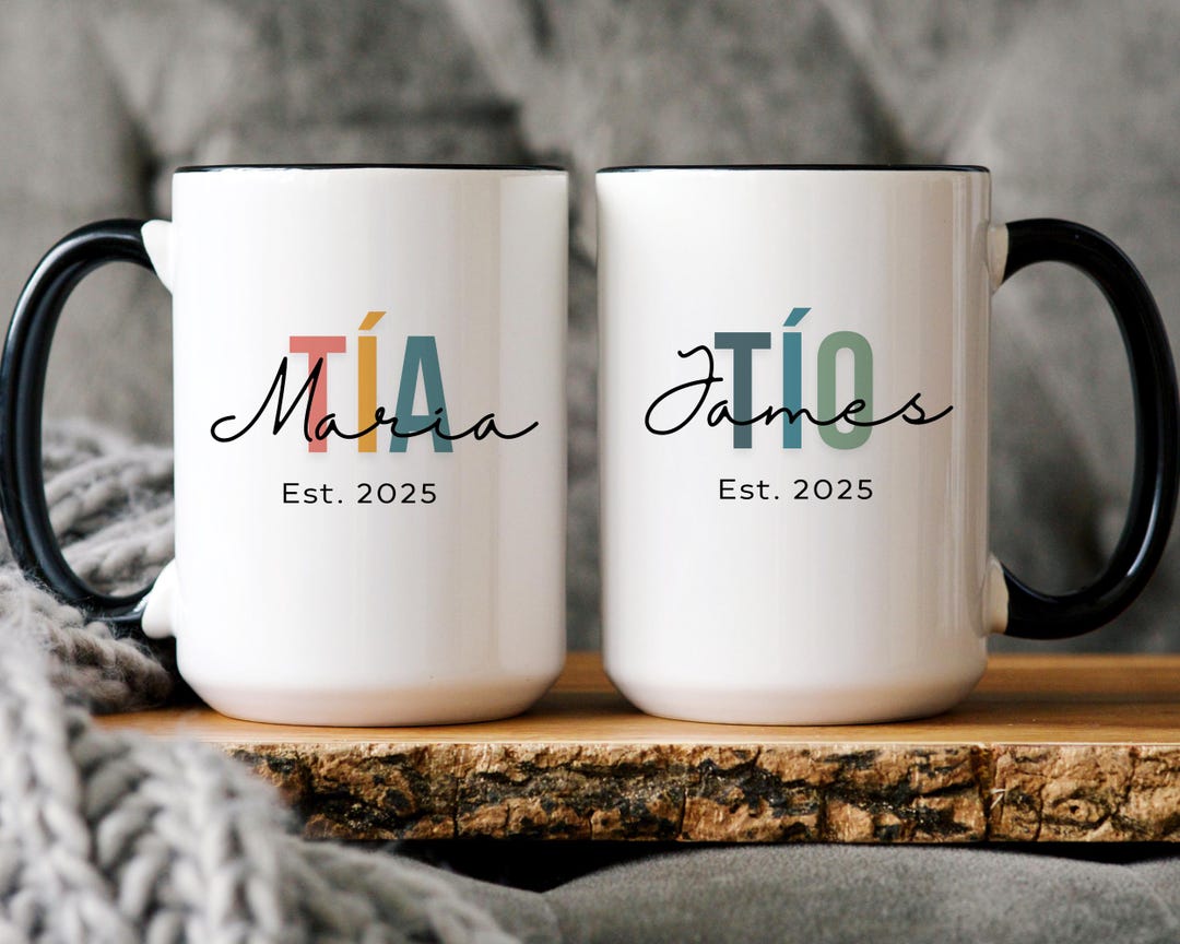 Personalized Spanish Tia Tio Pregnancy Announcement Gift, Spanish ...