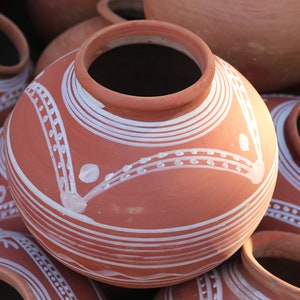 Handmade Clay Water Pot/ 100 % Eco-friendly Earthen Water Pot/ Indian ...