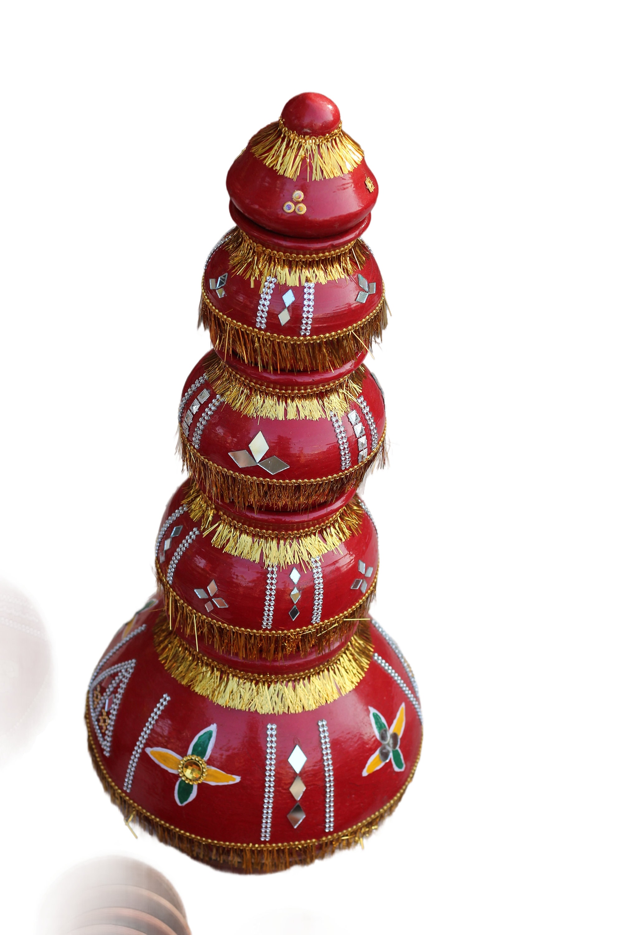 Handmade Clay Pot Set of 5. Indian Traditional Wedding Matka ...