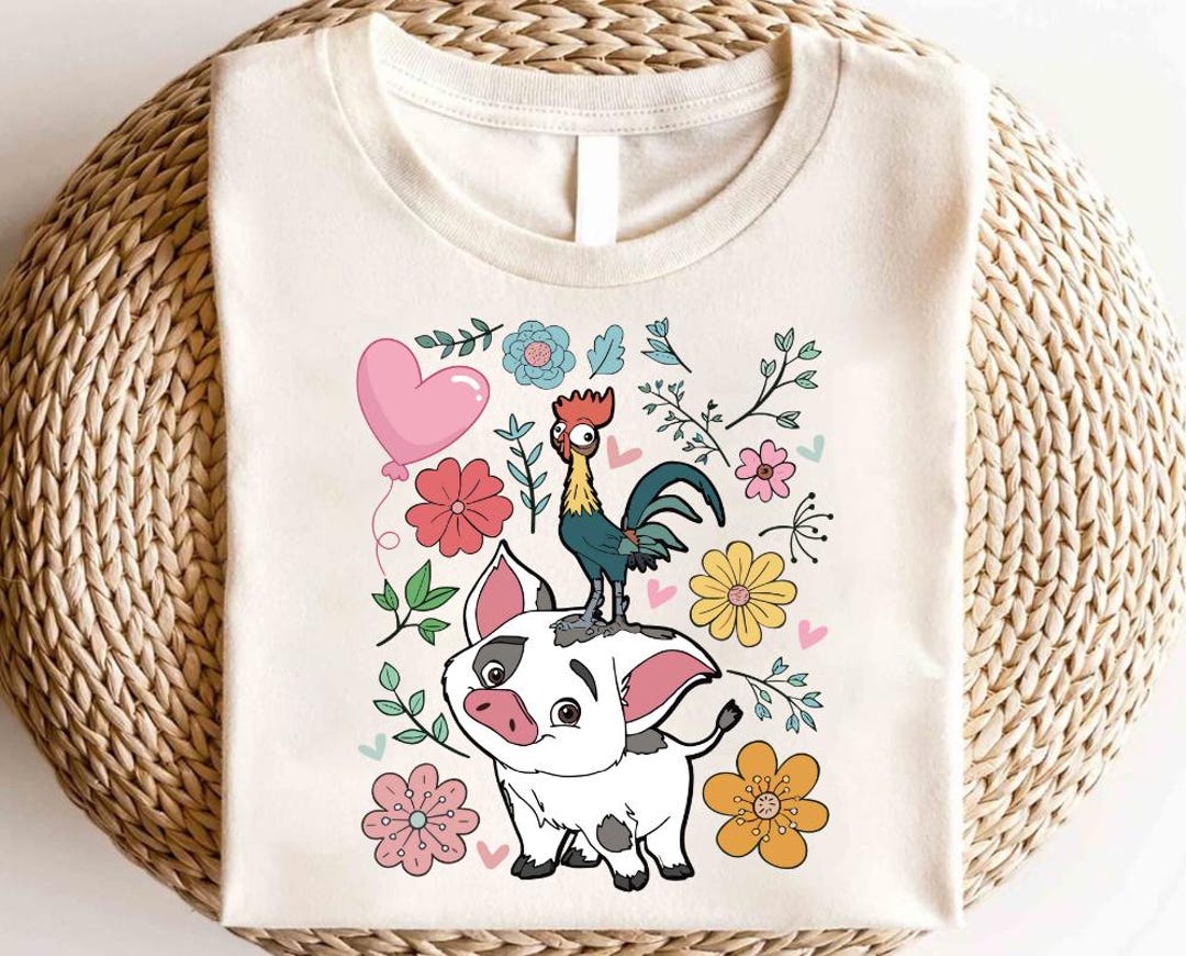 Disney Princess Moana Hei Hei and Pua Shirt, Disney Princess Shirt ...