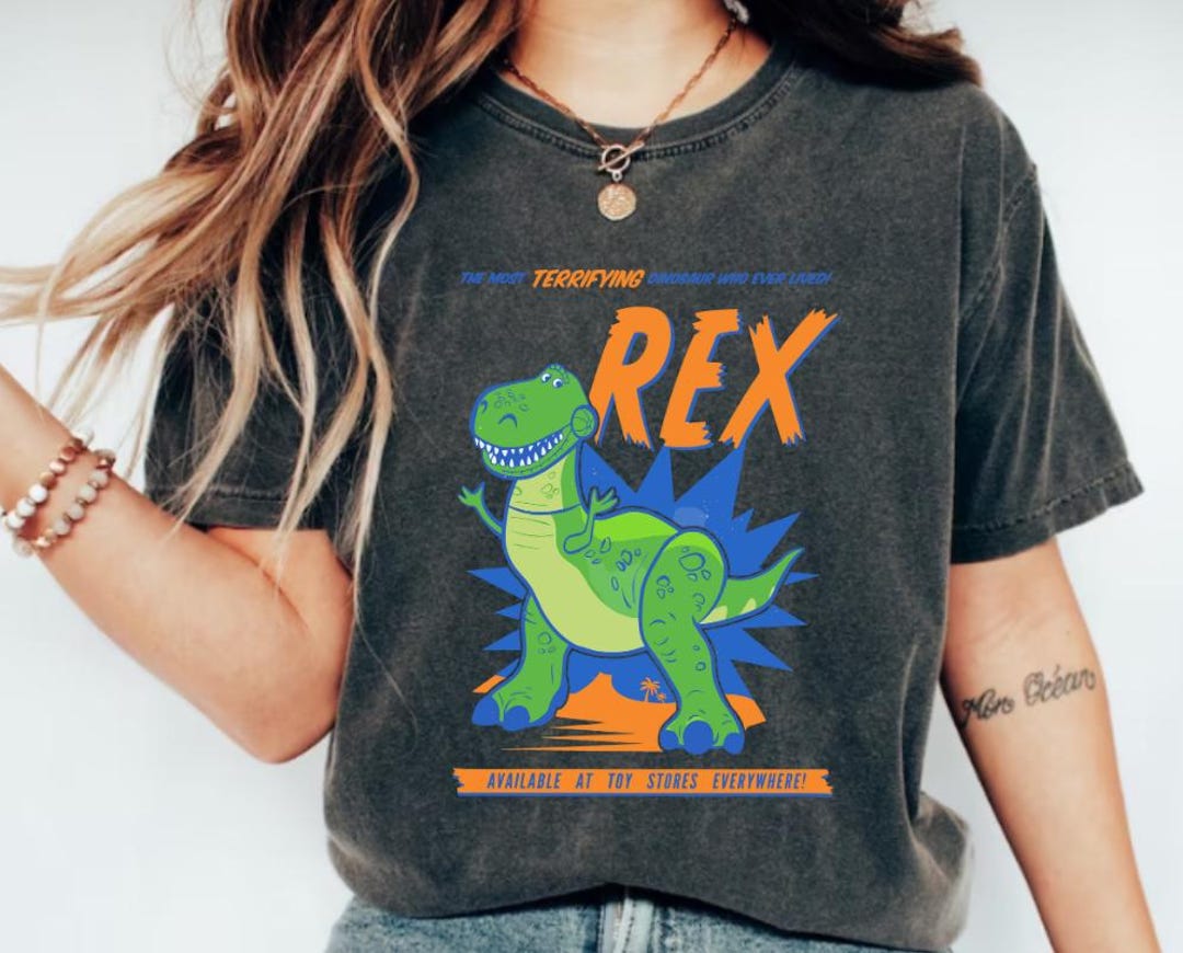 Disney Pixar Toy Story Rex Shirt, Toy Story Rex Dinosaur Shirt, Toy ...
