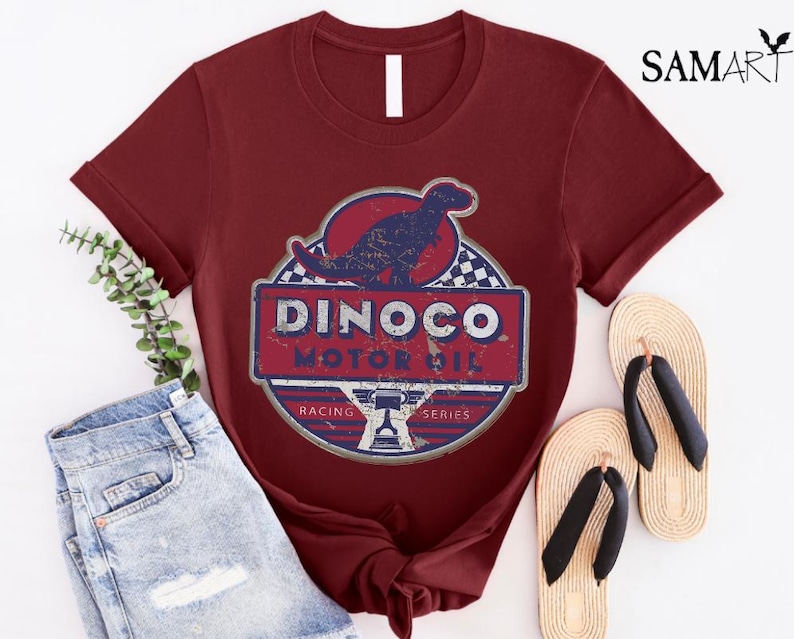 Disney Pixar Cars Dinoco Motor Oil Shirt,disney Pixar Cars Lightning Mc ...