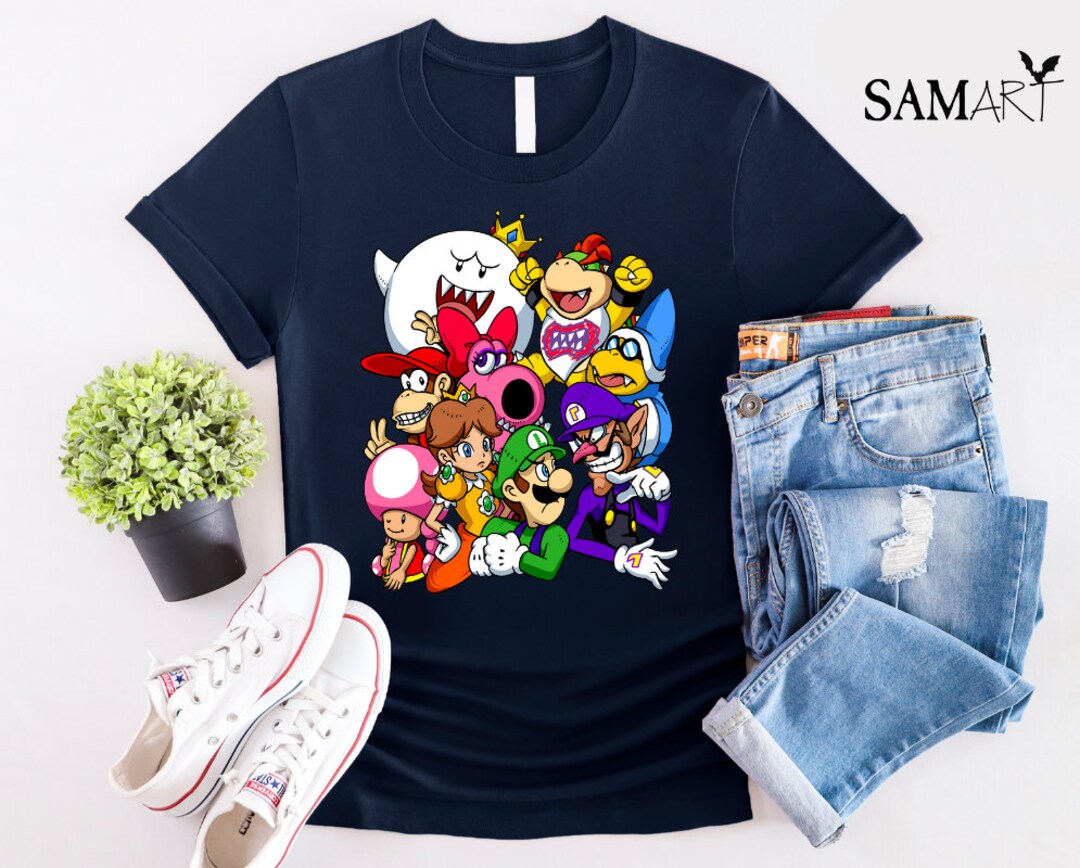 Custom Super Mario Shirt,super Mario Bros Shirt, Super Mario World ...
