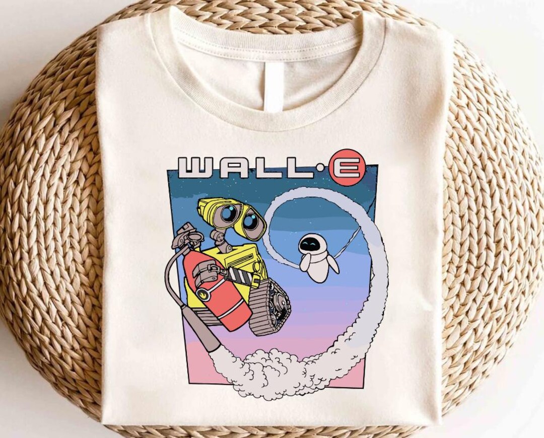 Retro Disney Pixar Wall-e Shirt, Disney Pixar Wall E Cool Distressed ...