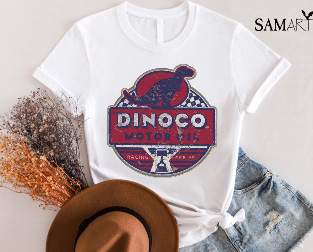 Disney Pixar Cars Dinoco Motor Oil Shirt,disney Pixar Cars Lightning Mc ...