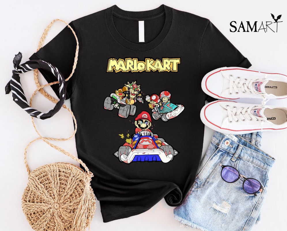 Super Mario Bros Kart Shirt, Super Mario Bowser Shirt, Video Game Shirt ...