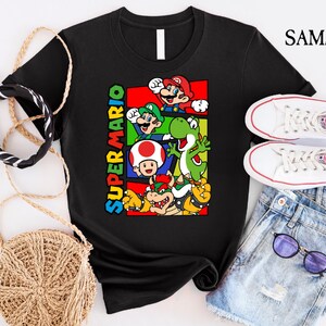 Super Mario Bros Shirt, Personalized Mario Shirt, Personalized Kids ...