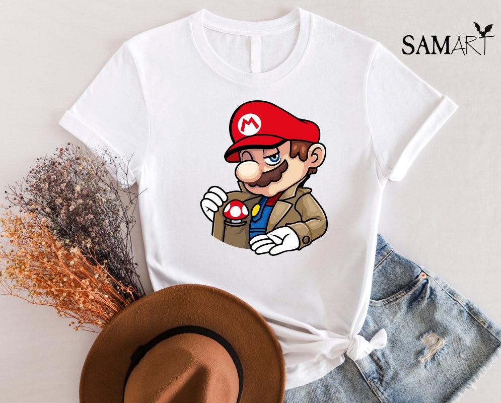 Camisa de personaje de Super Mario, camisa de Super Mario Bros, camisa ...