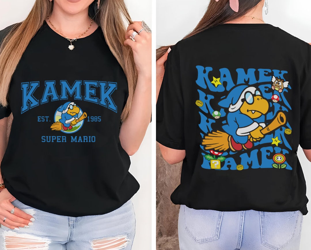 Super Mario Kamek Two-sided Shirt, Mario Kamek Shirt, Mario and Kamek ...