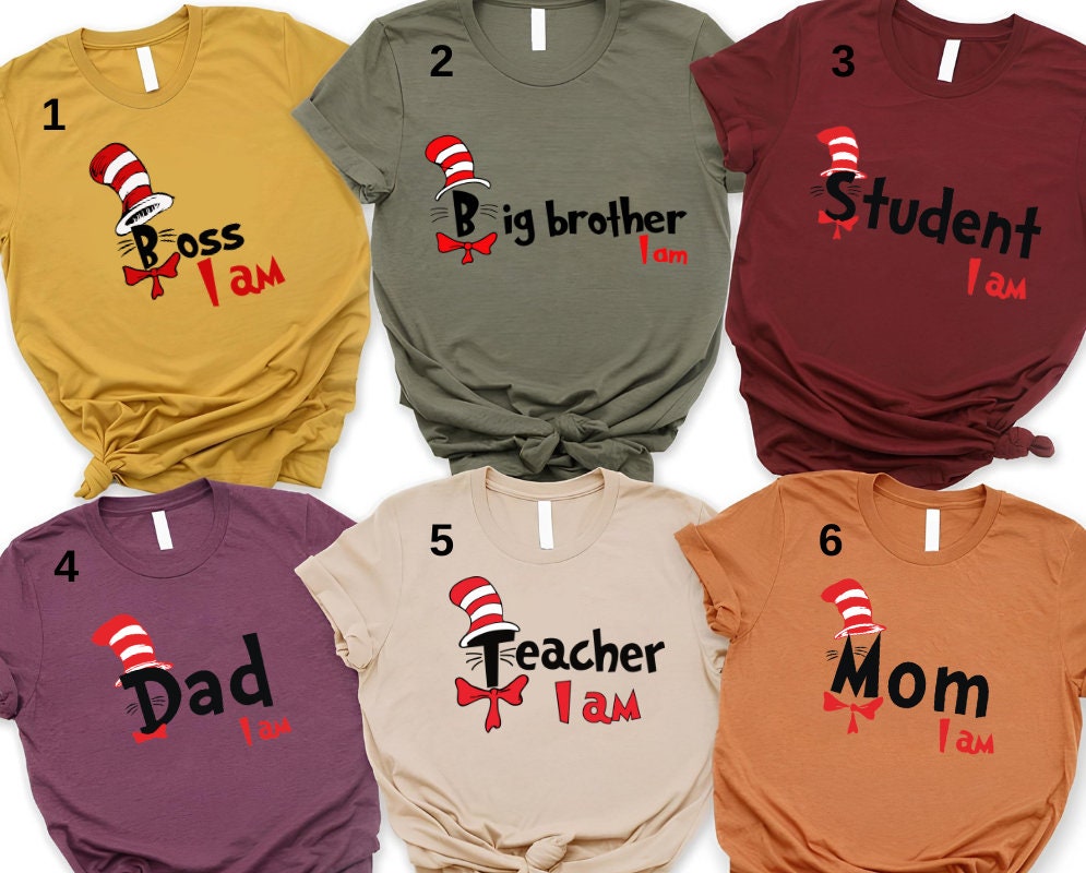 Dr. Seuss Custom Shirt, Personalized Dr.seuss Cat in the Hat Shirt ...