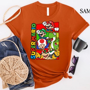 Super Mario Bros Shirt, Personalized Mario Shirt, Personalized Kids ...