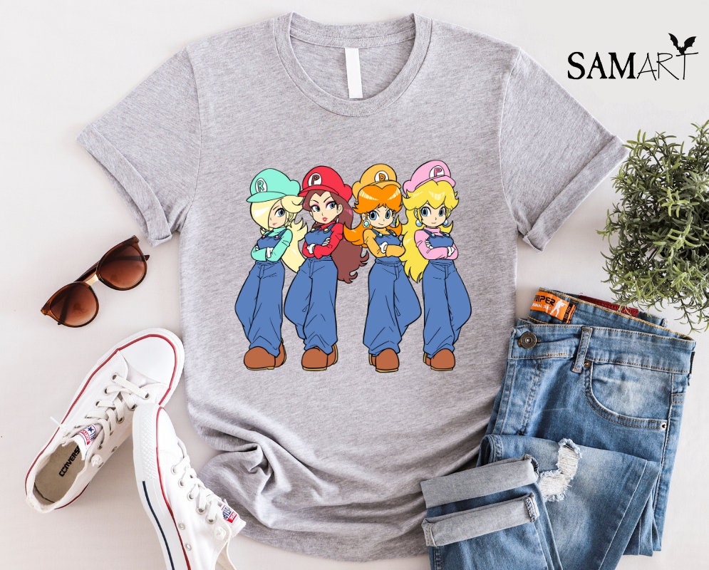 Princess Peach Shirt,princess Peach Crown Shirt, Super Mario Princess ...