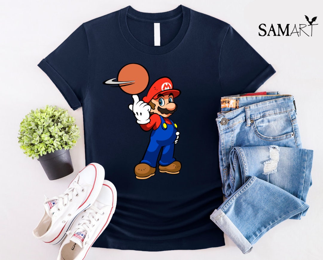 Super Mario Basketball Shirt, Super Mario Character Shirt, Personalized ...