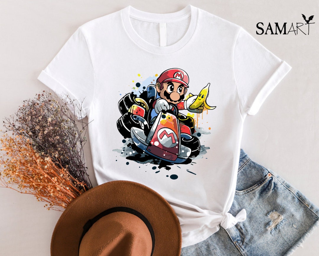 Super Mario Kart Shirt, Super Mario Bowser Shirt, Video Game Shirt ...