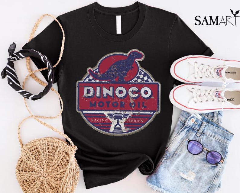 Disney Pixar Cars Dinoco Motor Oil Shirt,disney Pixar Cars Lightning Mc ...