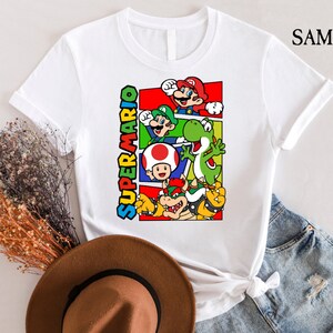Super Mario Bros Shirt, Personalized Mario Shirt, Personalized Kids ...