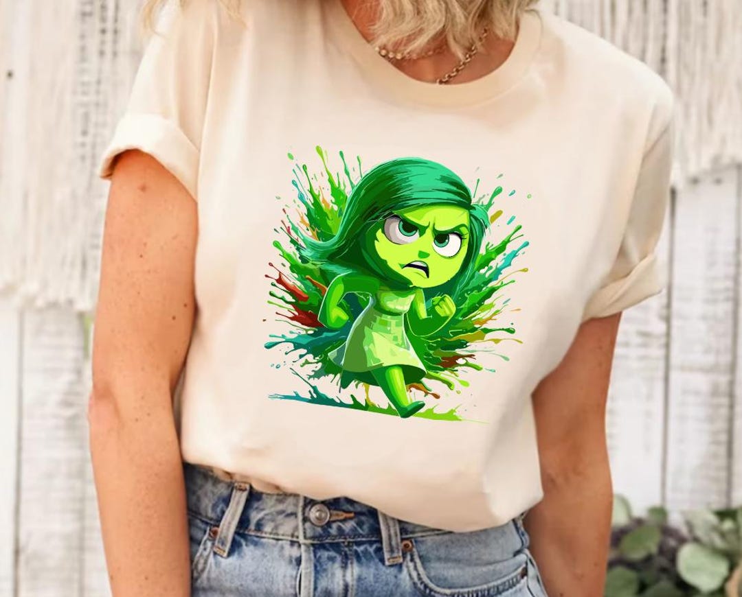 Disney Inside Out Disgust Shirt, Mental Health Tee, Disney Inside Out 2 ...