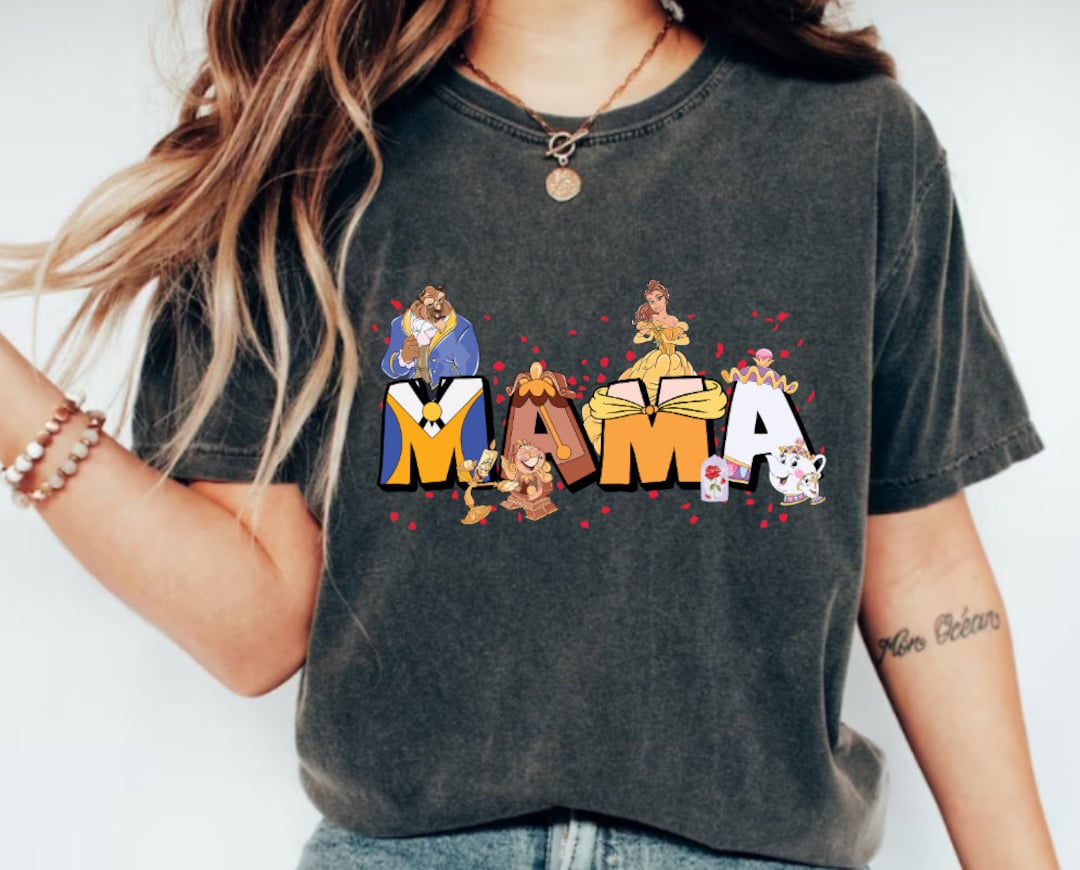 Beauty Princess and Beast Mama Shirt, Beauty Belle Mama Shirt,disney ...