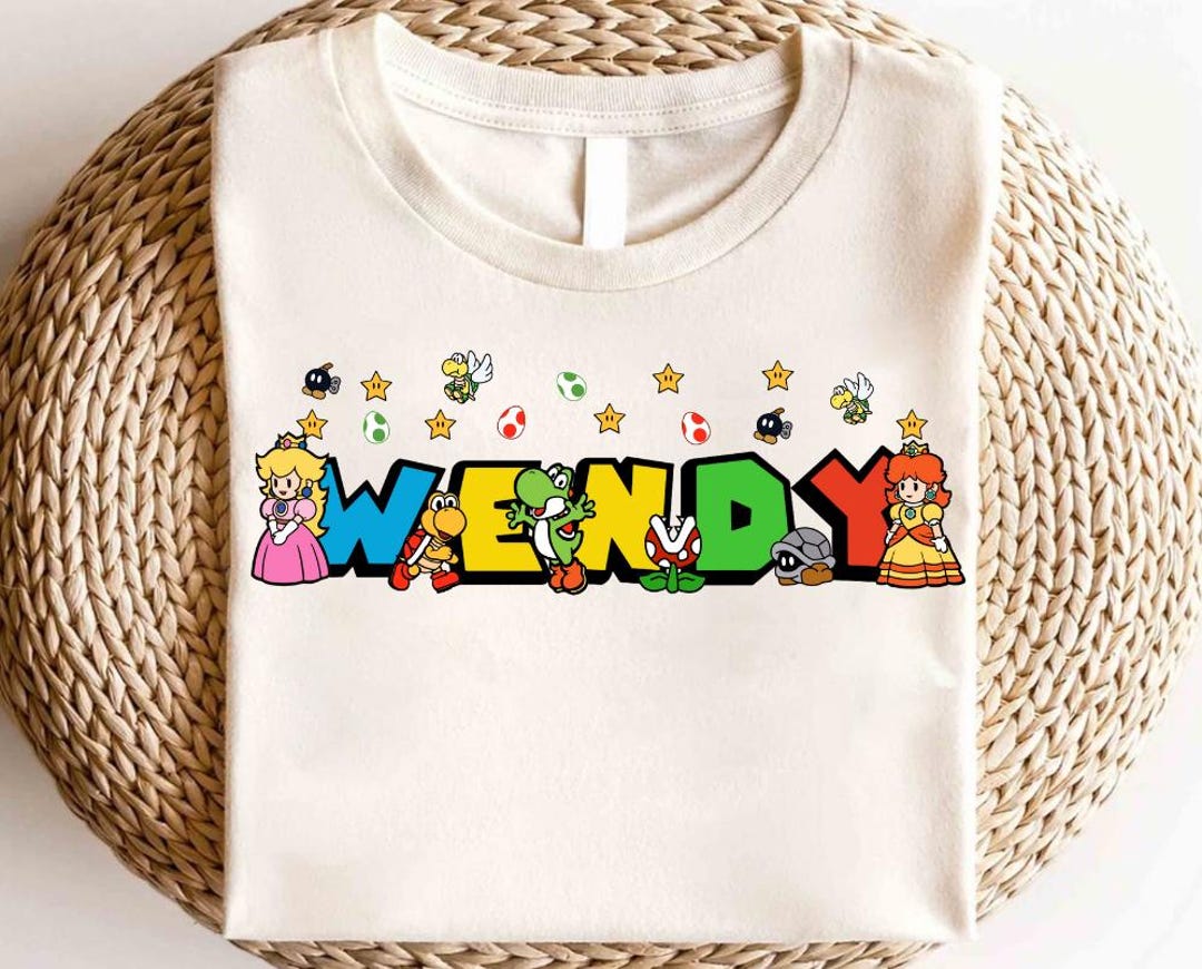 Personalized Super Mario Shirt, Super Mario Character Shirt, Mario ...