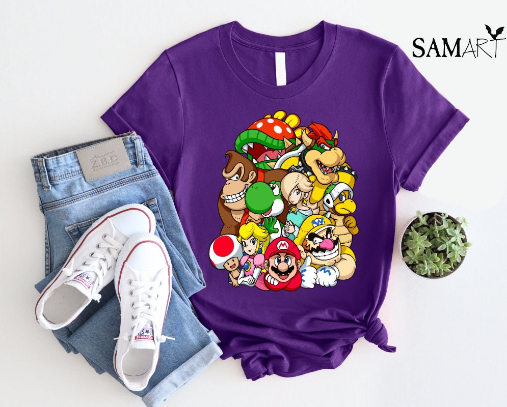 Super Mario Bowser Shirtsuper Mario Bros Shirtsuper Mario - Etsy