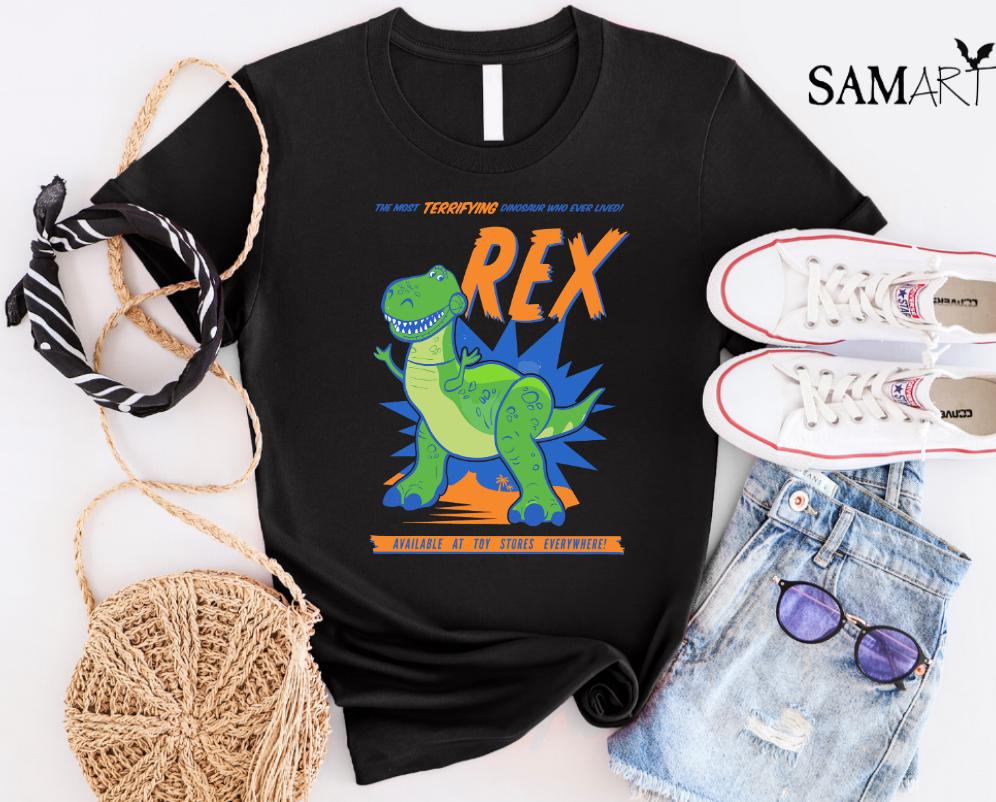 Disney Pixar Toy Story Rex Shirt, Toy Story Rex Dinosaur Shirt, Toy ...