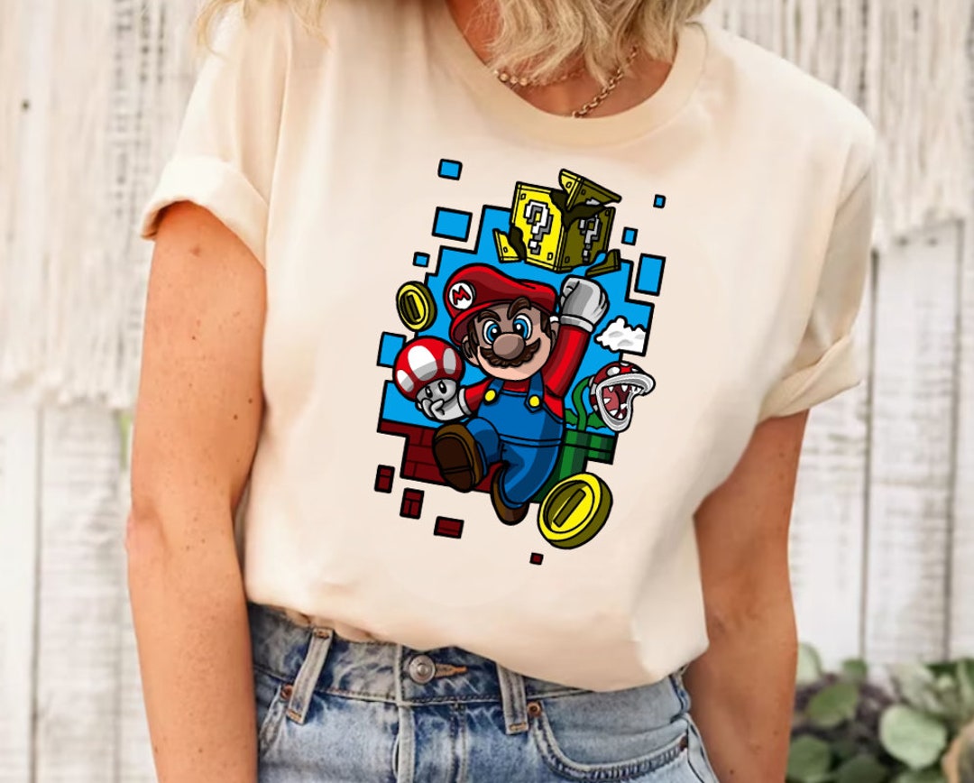 Super Mario Custom Shirt,custom Mario Character Birthday Shirt,mario ...