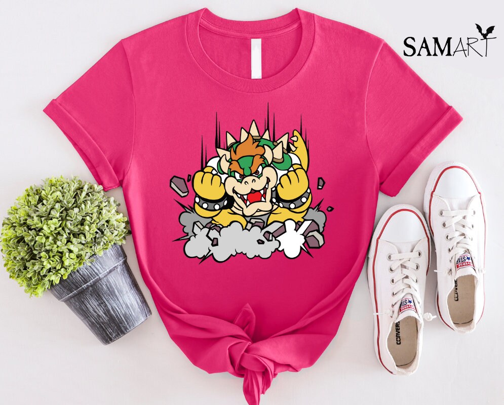 Retro Bowser Shirt, Bowser Custom Shirt, Bowser Peaches Shirt, Super ...