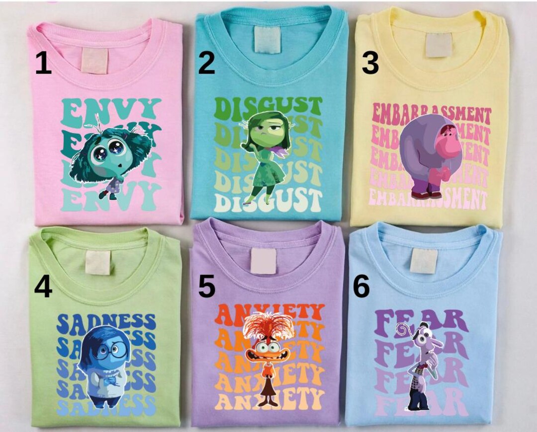 Camisa de Disney Pixar Inside Out, camiseta de salud mental, hoy es una ...
