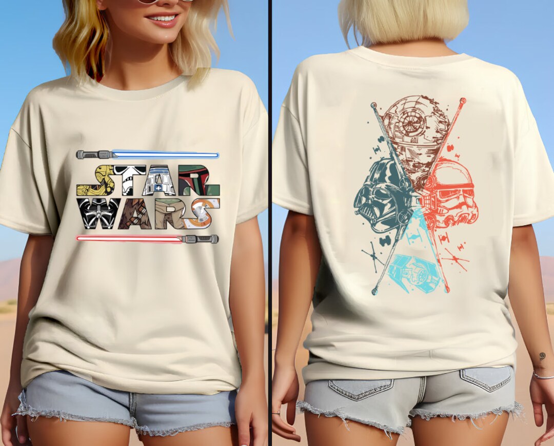 Disney Star Wars Two-sided Shirt, Darth Vader Shirt, Galaxy's Edge ...