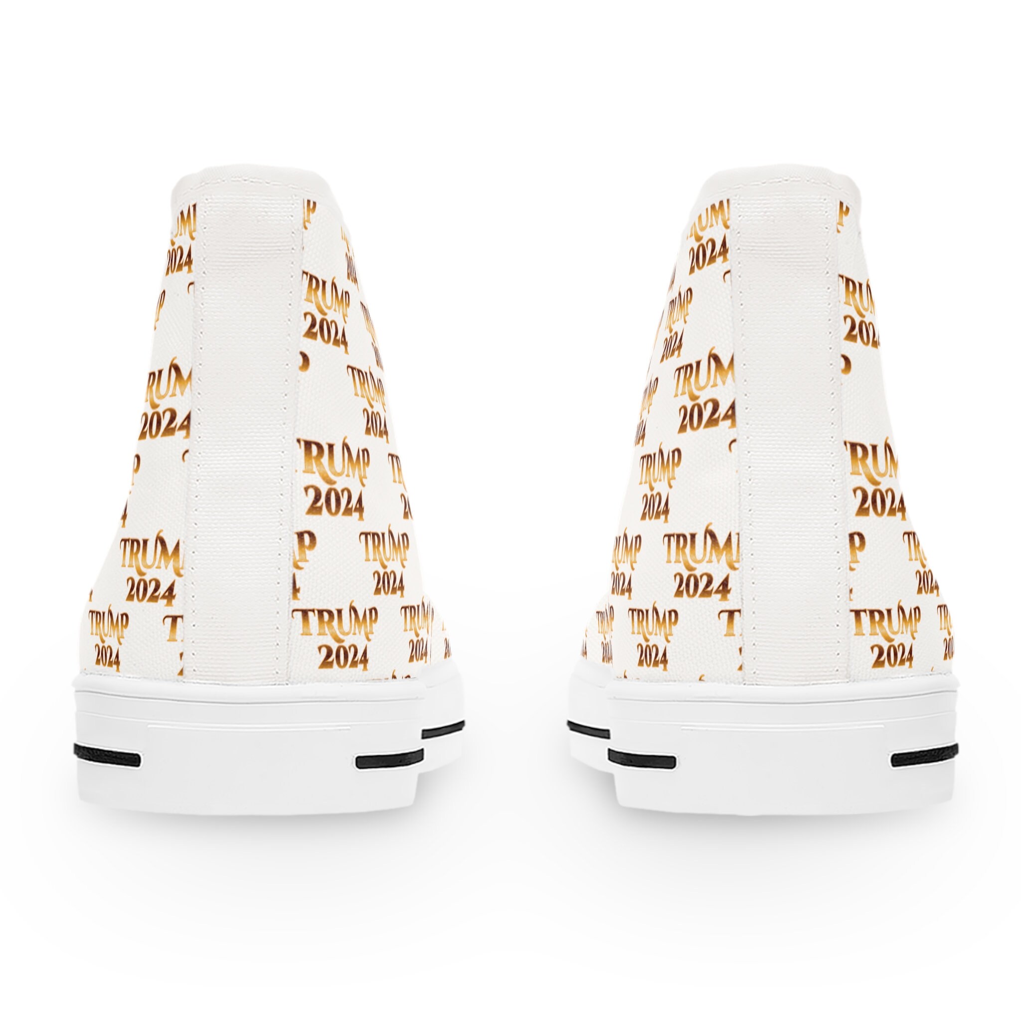 Trump 2024 High Top Sneakers for Women Gift for Trump Girl Gold Hi Top ...
