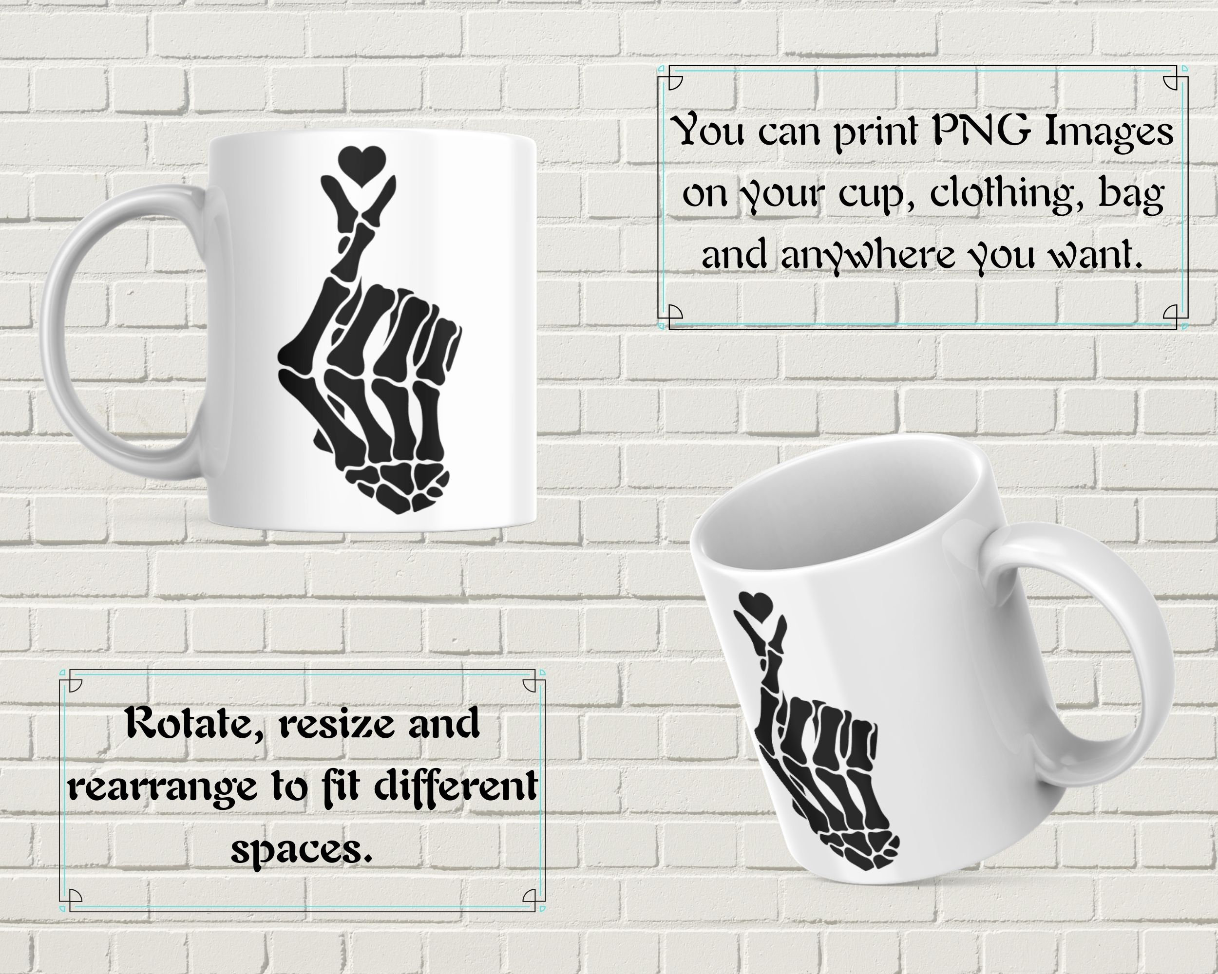 Skeleton Finger Bones Heart Hand SVG, Skeleton Finger Heart Digital ...