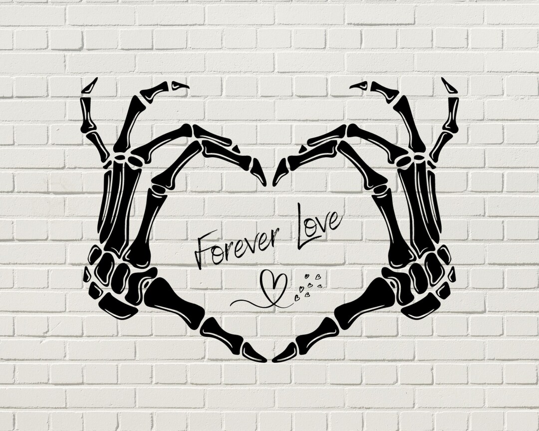 Skeleton Hand Heart SVG, Skull Skeleton Hand Heart, Skeleton Hand Heart ...