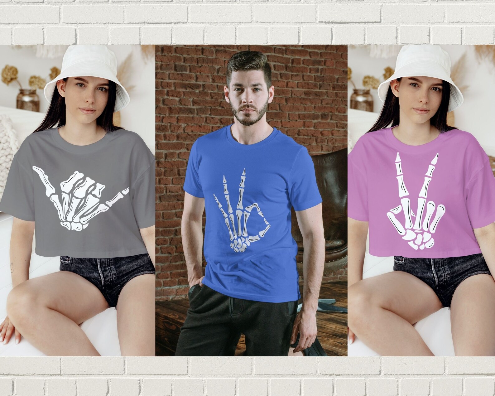 Skeleton Hands Signs SVG, Skeleton Hands Digital Download, Skeleton ...