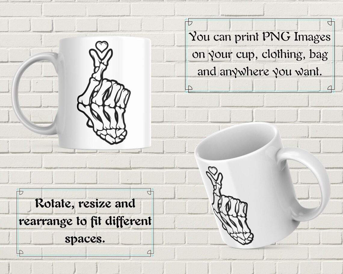 Skeleton Finger Bones Heart Hand SVG, Skeleton Finger Heart Digital ...