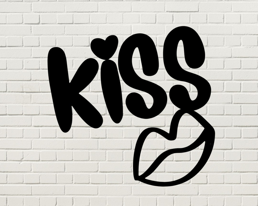 Kiss Svg, Kiss Write Svg, Lip Svg, Kiss Write Design Svg, Digital ...