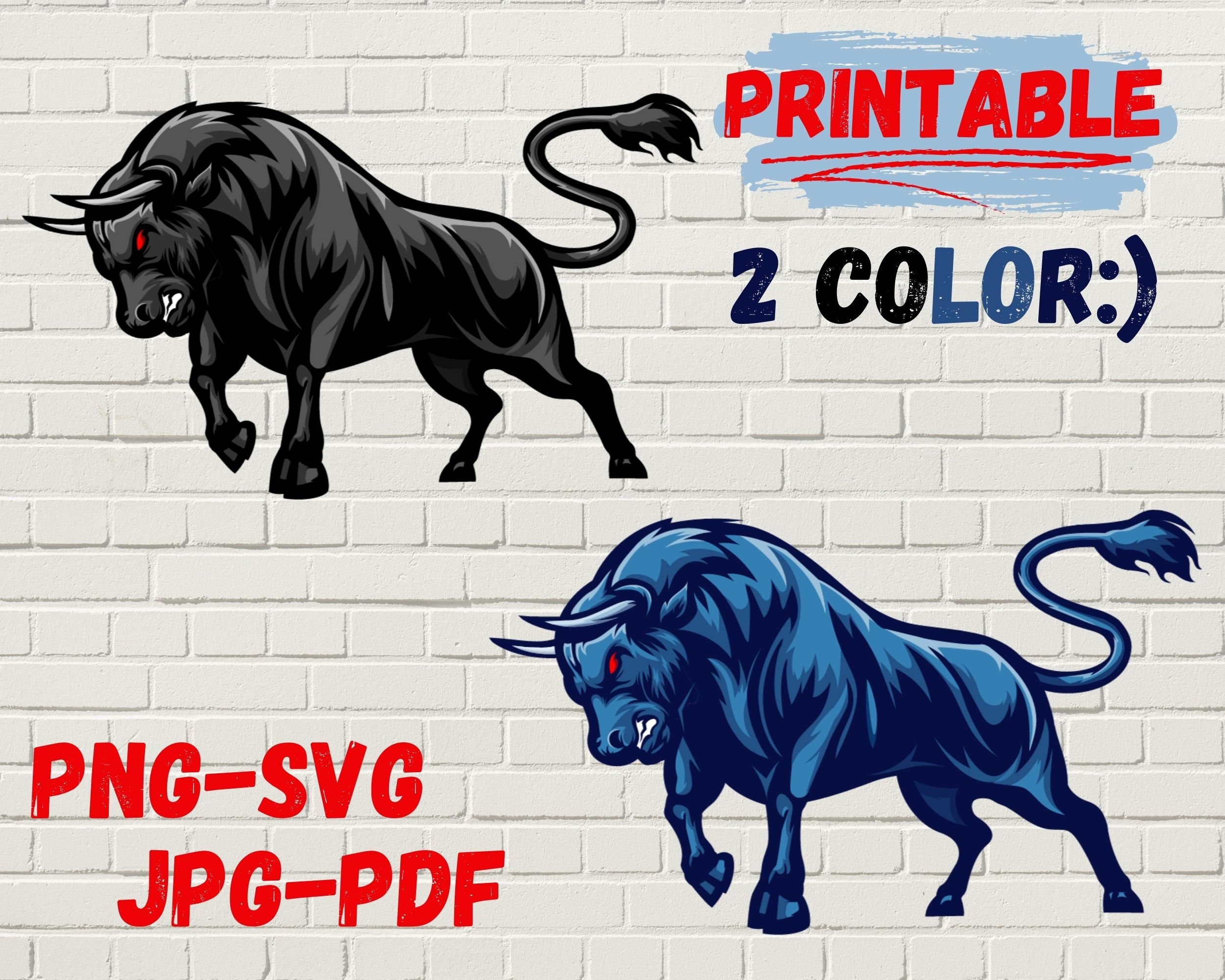 Angry Bull SVG, Texas Longhorn Instant Download SVG, Bull Stickers ...