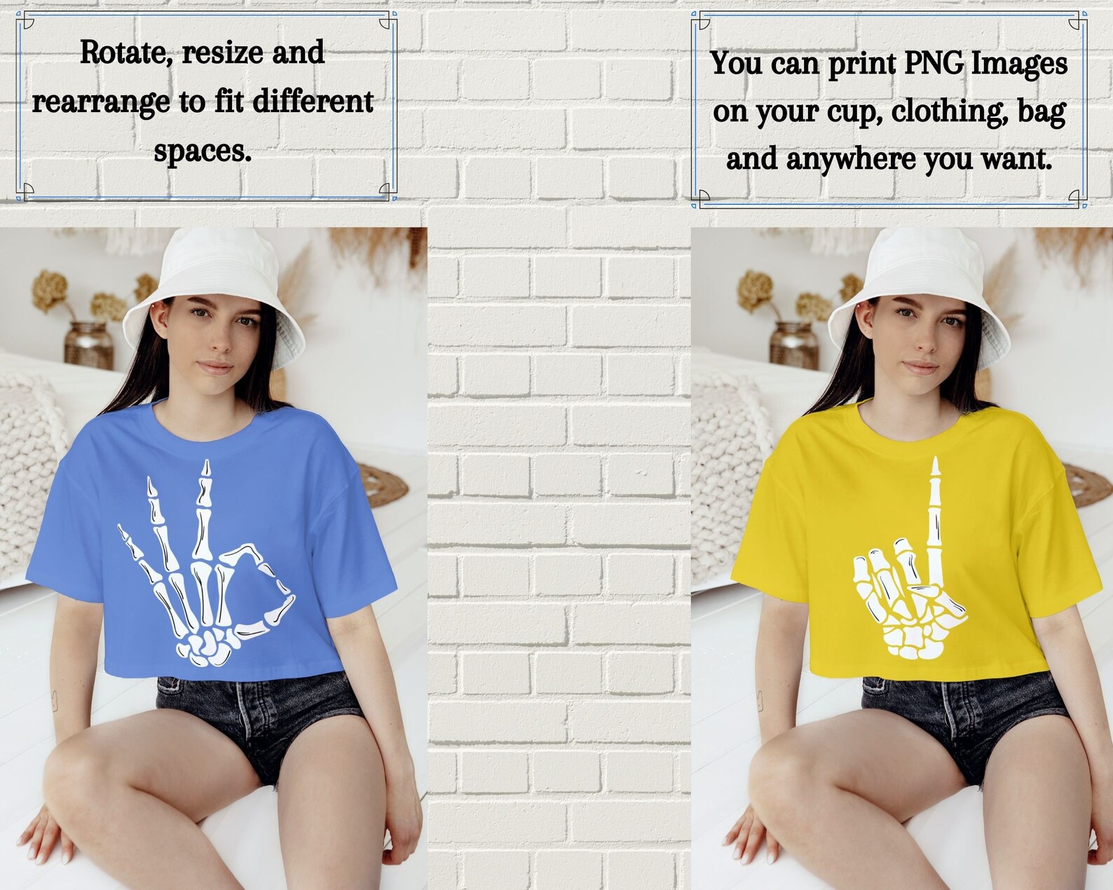 Skeleton Hands Signs SVG, Skeleton Hands Digital Download, Skeleton ...