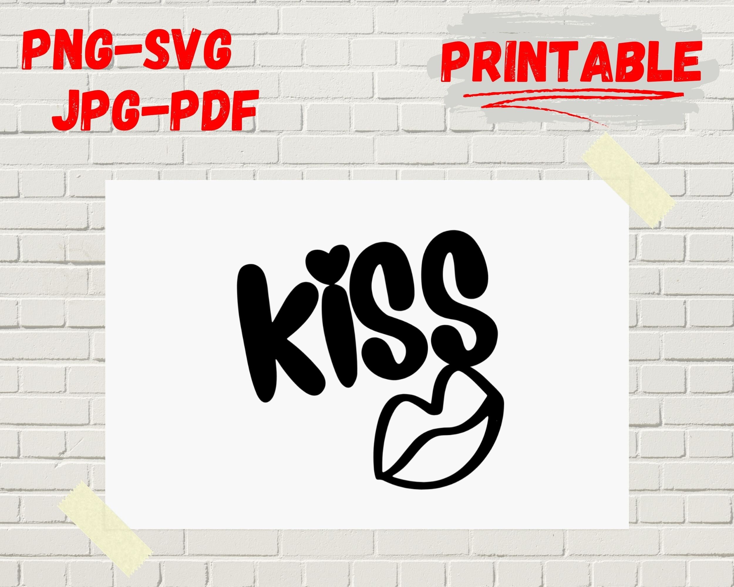 Kiss Svg, Kiss Write Svg, Lip Svg, Kiss Write Design Svg, Digital ...