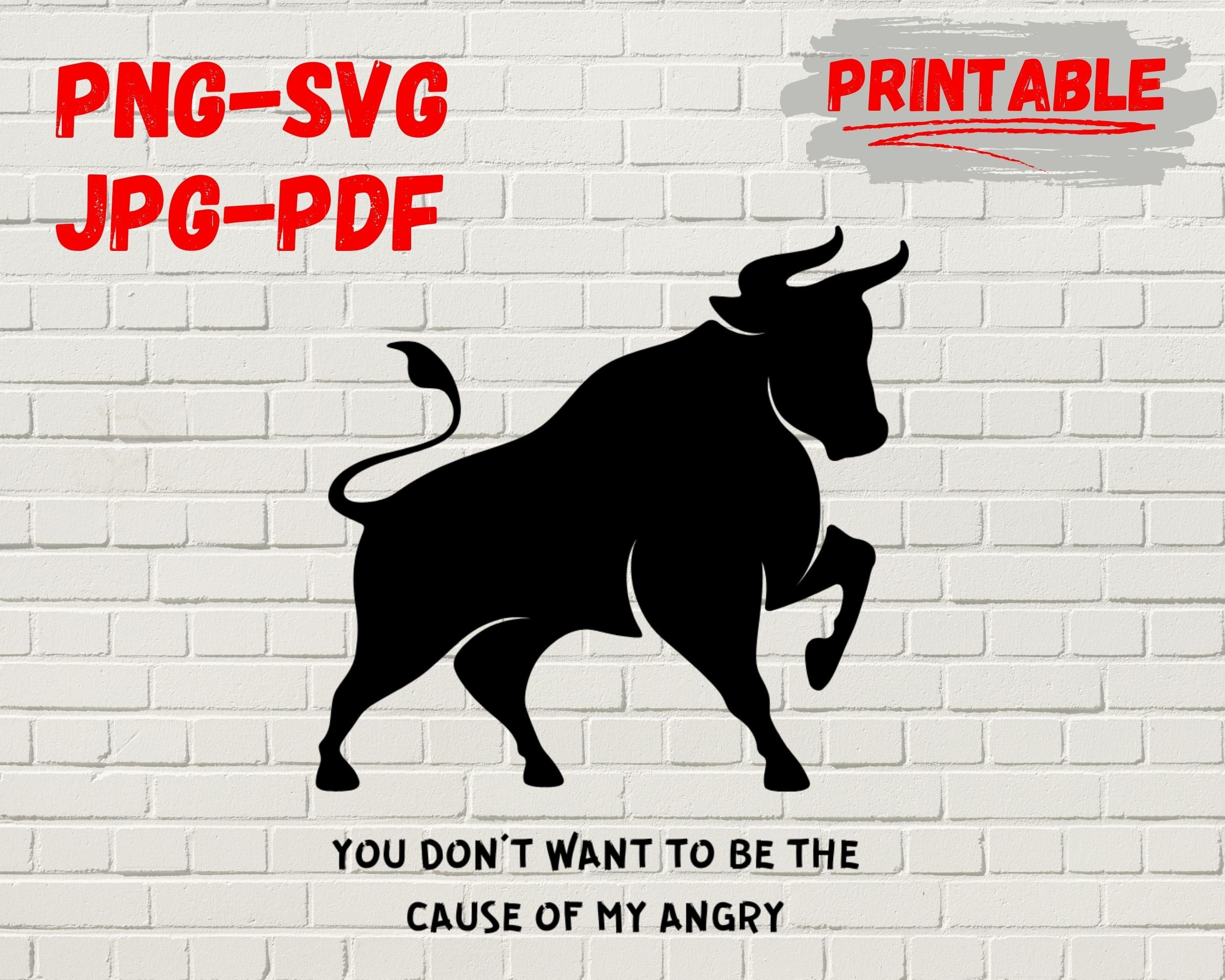 Bull SVG, Angry Bull SVG, Bull Digital Download, Texas Longhorn Head ...