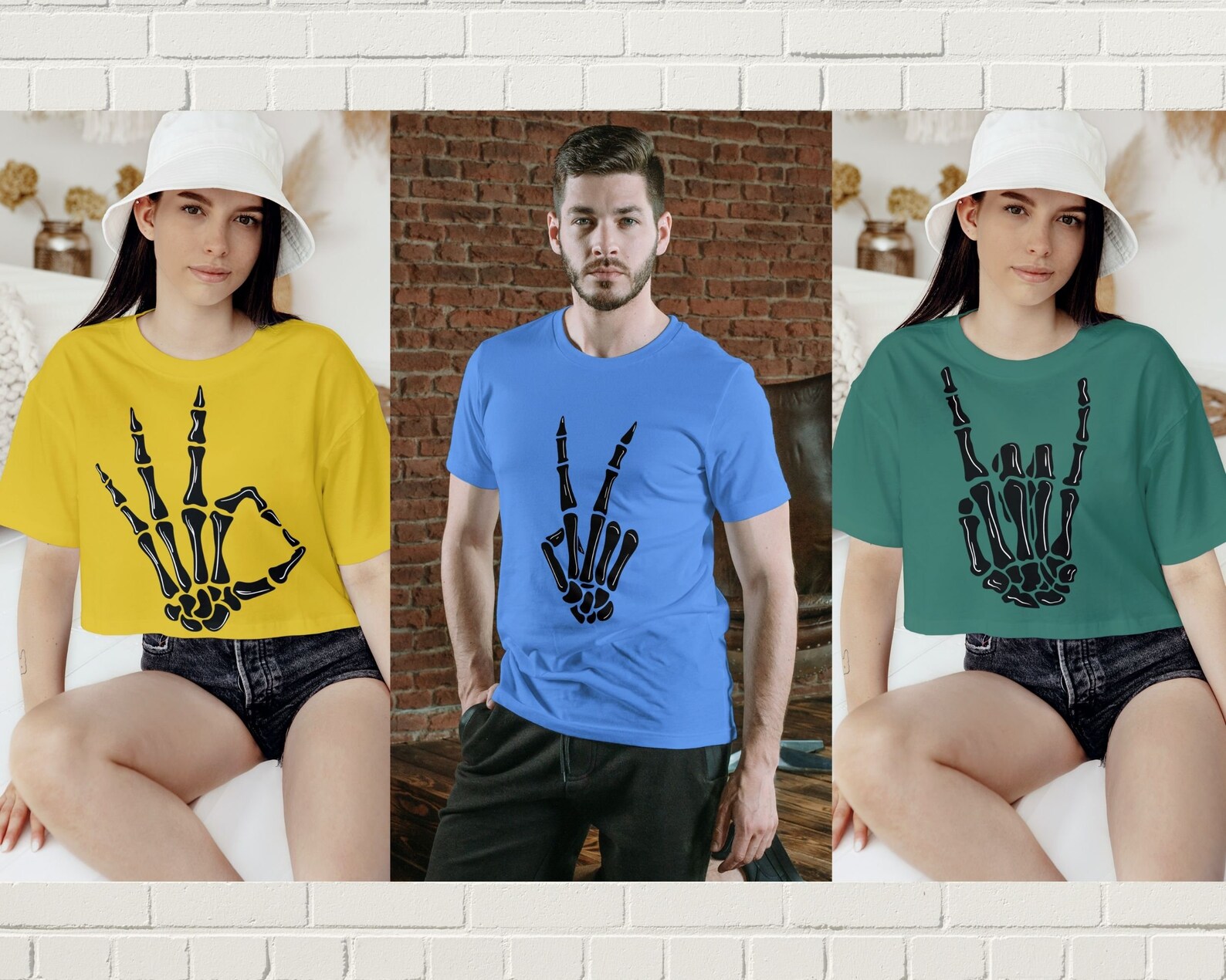 Skeleton Hands Signs SVG, Skeleton Hand Digital Download, Skeleton ...