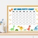 Printable Dino Potty Chart, Dinosaur Sticker Reward Chart, Instant ...