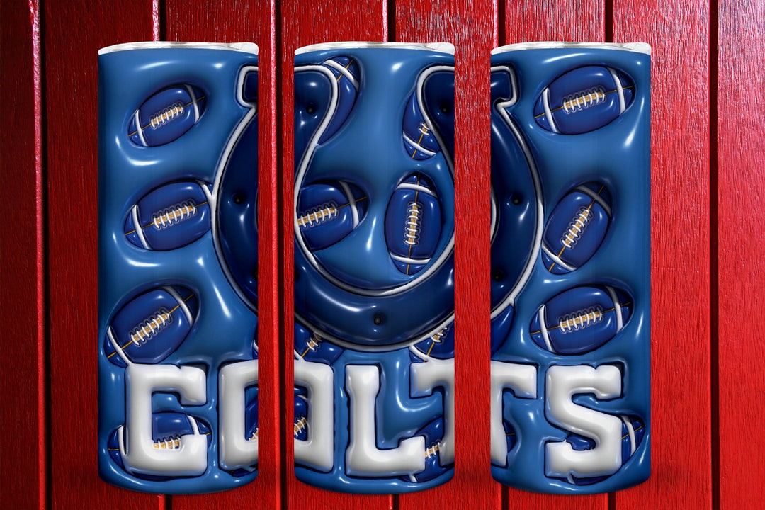 3D Inflated Indianapolis Coltts Football 300 DPI PNG Bubble Tumbler ...