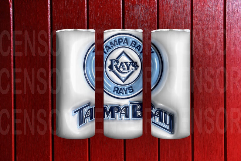 Baseball Team Tampa Bay Rayss Designs 20 Oz Skinny Tumbler Sublimation ...