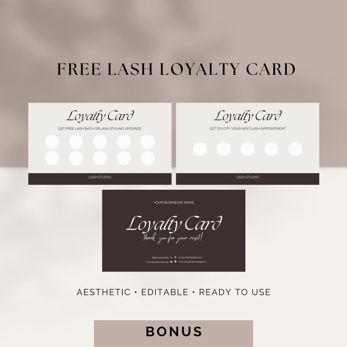 Lash Extensions Price List Template | Editable Service Menu (canva ...