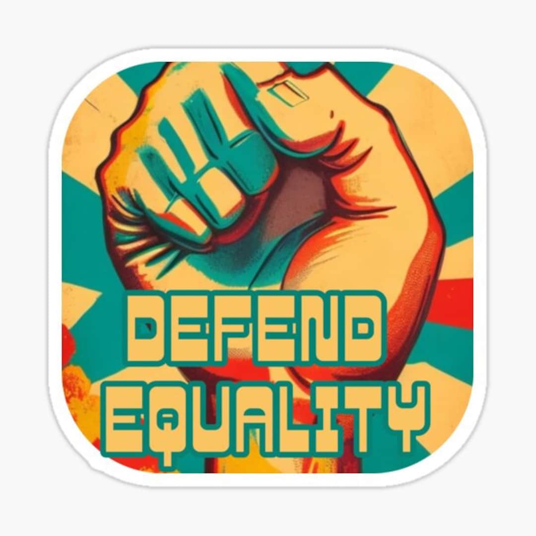Defend Equality 3 Sticker Vinyl Sticker Waterproof - Etsy