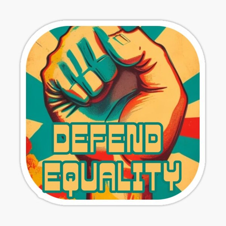 Defend Equality 3 Sticker Vinyl Sticker Waterproof - Etsy