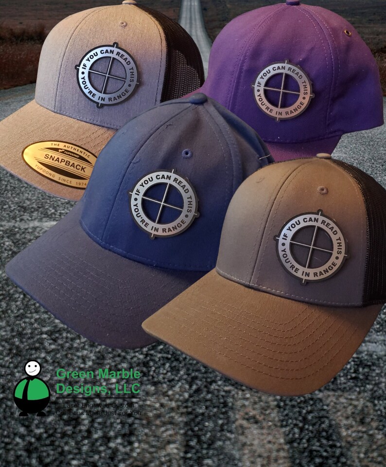 If You Can Read This, You're in Range Hat, Funny Hat, Stainless or ...