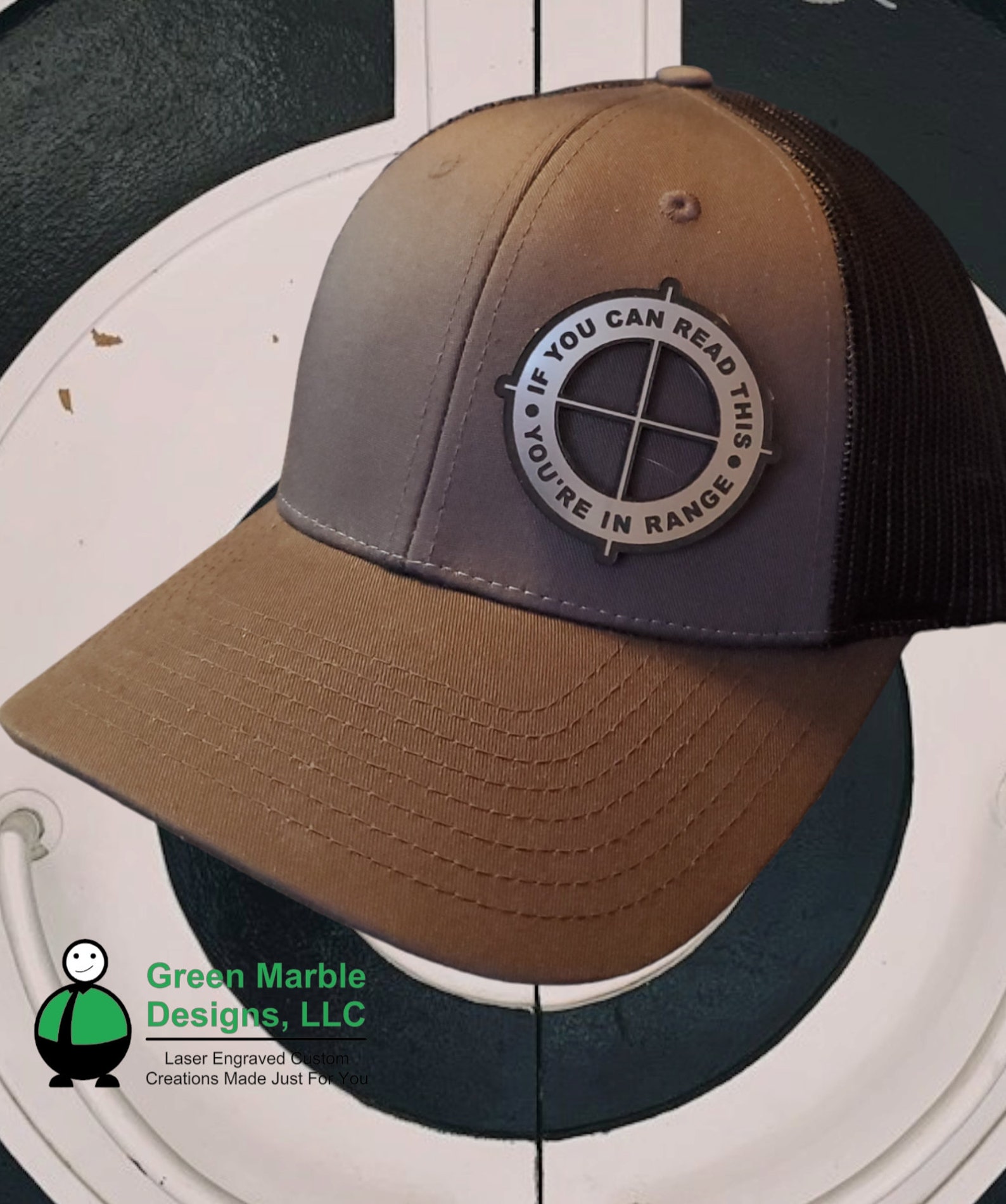 If You Can Read This, You're in Range Hat, Funny Hat, Stainless or ...